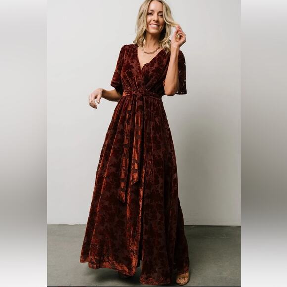 Baltic Born | Dresses | Baltic Born Uma Velvet Maxi Dress | Poshmark